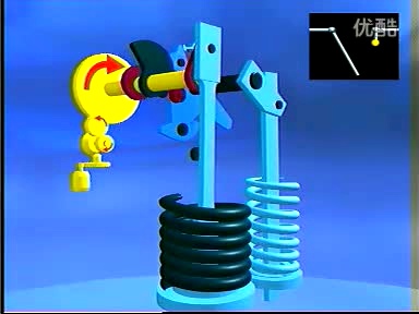 断路器弹簧机构动作3D动画