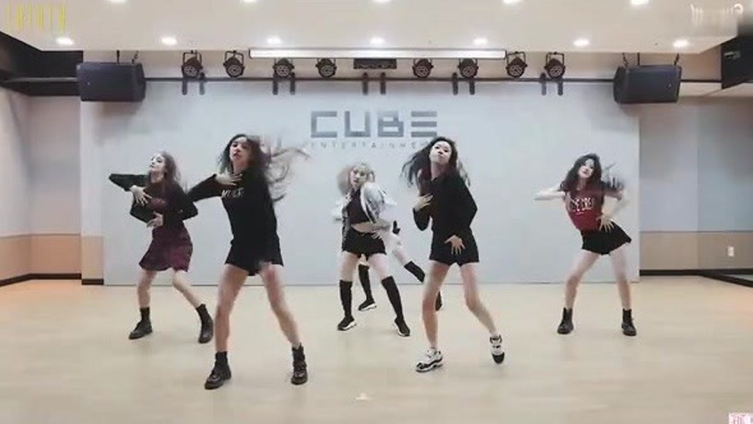 韩女团(G)I-DLE《LATATA》舞蹈教室练习版