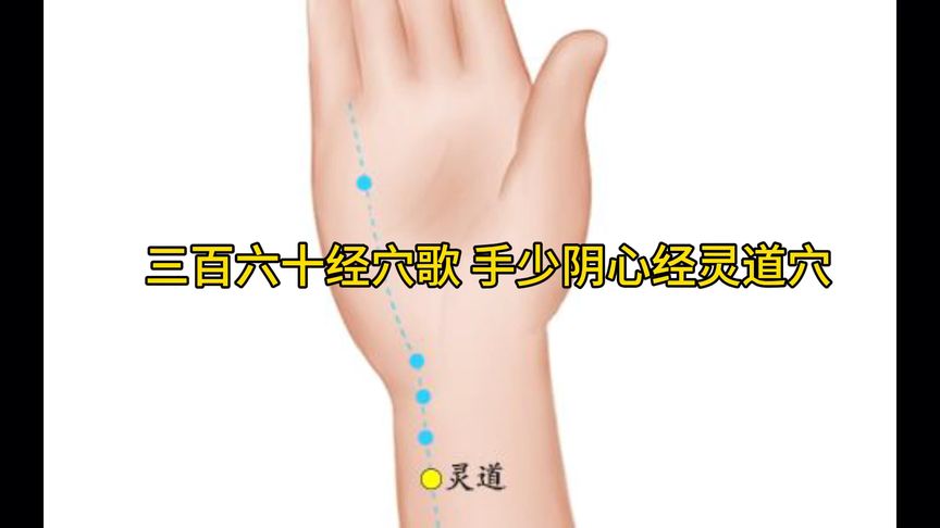手少阴心经灵道穴歌诀及取穴法