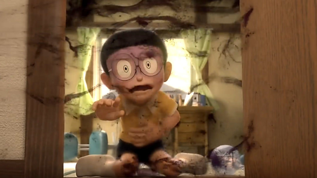 哆啦A梦:伴我同行(片段)大雄吃多了讨厌药,群魔乱舞