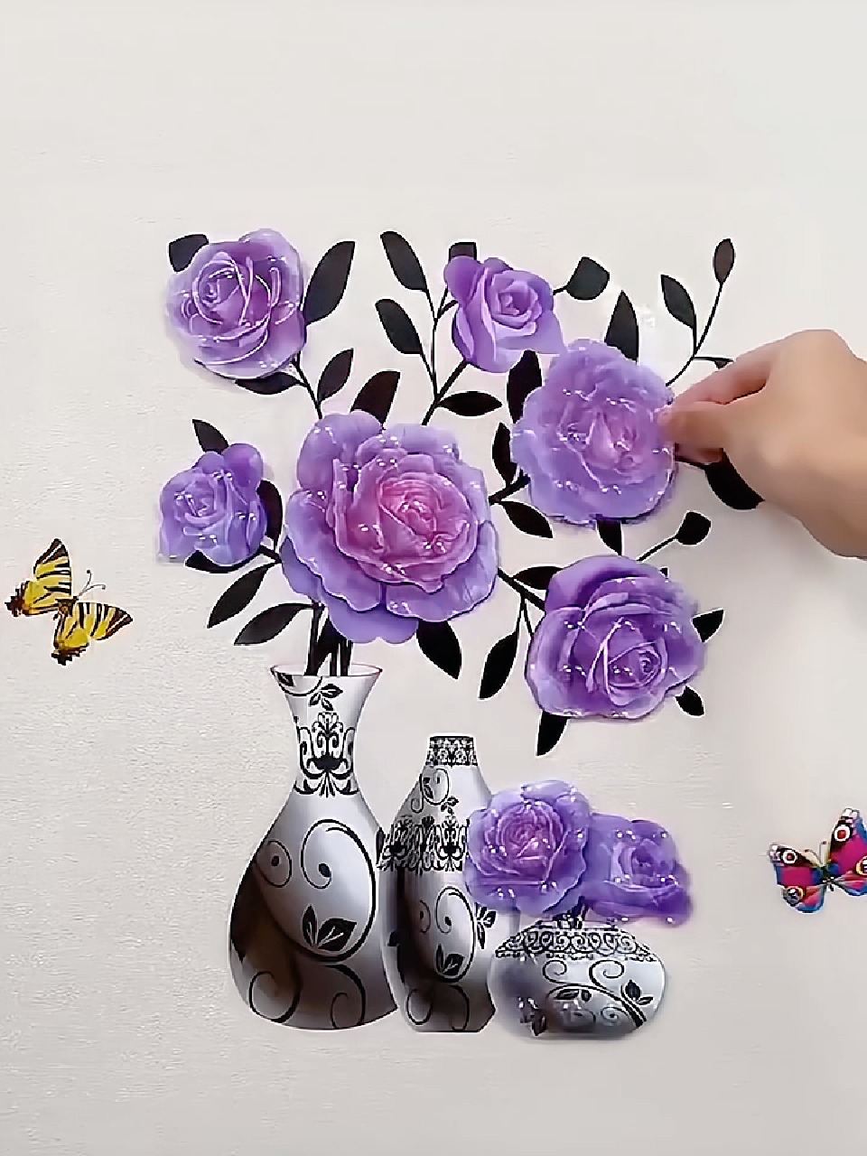 家居好物自带背胶,有3d的显示效果,贴在家里特别高端,冰箱,房间门都...