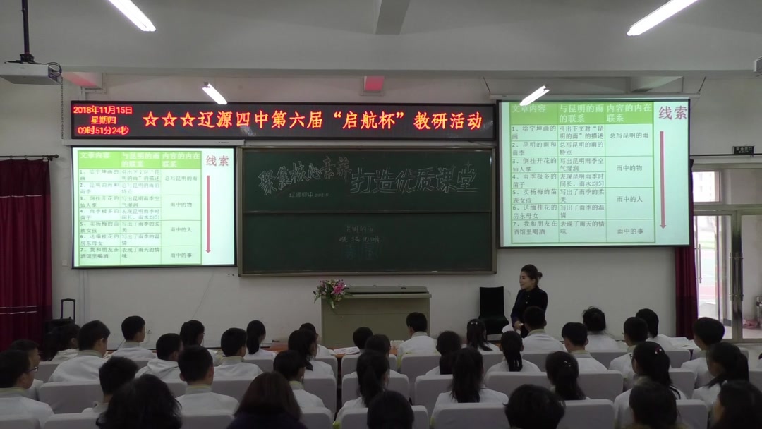 《昆明的雨》第二课时辽源四中吕楠