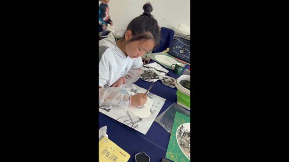 #画室日常 #课堂实录 #爱画画的孩子