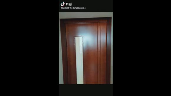 胡桃木木门,橡胶木哑口与柜门