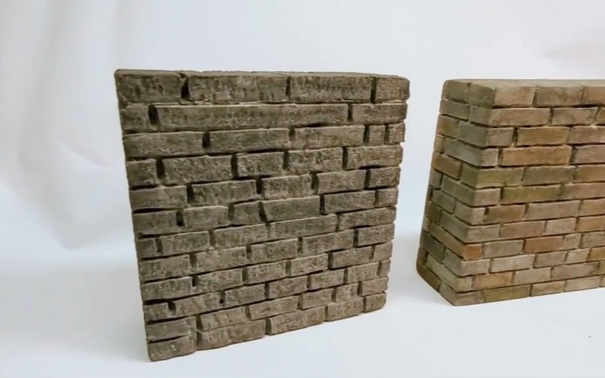 【微缩场景模型制作教程】如何逼真的石头桥墩,墙壁和桥