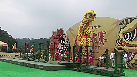 广东佛山岭南醒狮团队_2018黄飞鸿杯全国狮王争霸赛