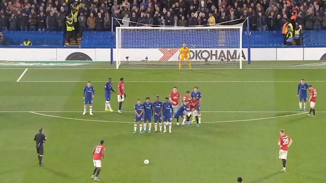 【进球】超级世界波!拉什福德超远定位球直接破门