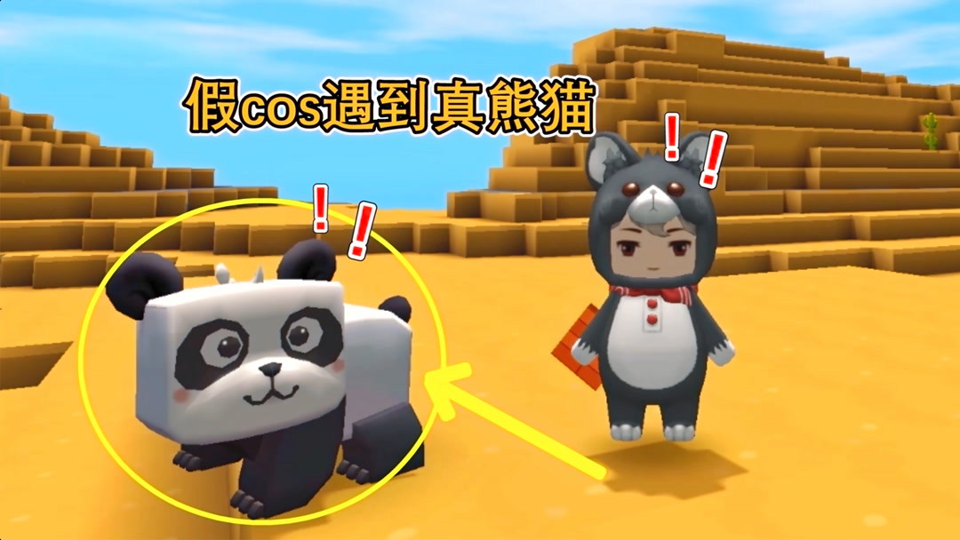 荒岛求生第二季4:假cos在沙漠遇见真熊猫,这是离家出走了吗?