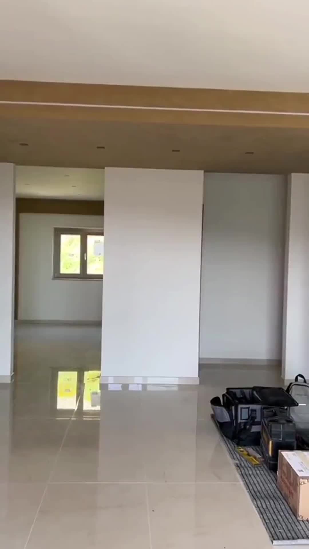 窄边玻璃滑门安装