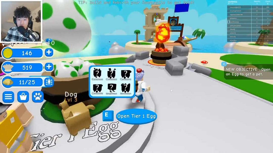 小飞象解说 Roblox沙雕模拟器 建造超级沙滩城堡!