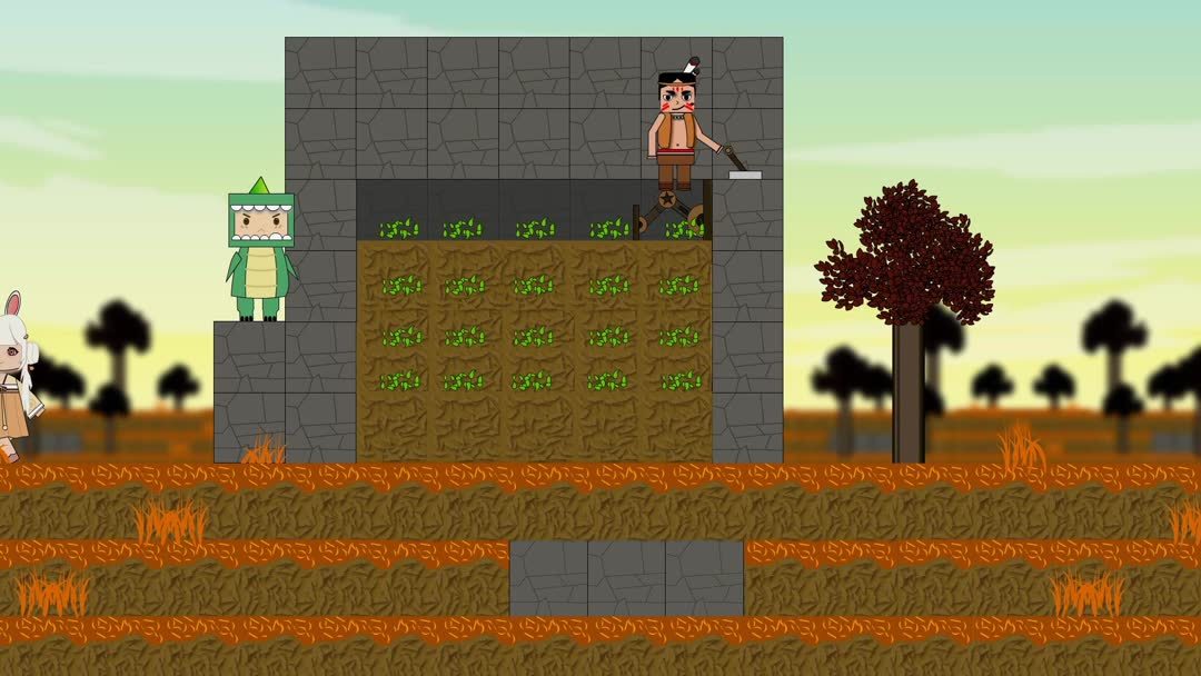 迷你世界动画第99集:迷斯拉建自动收麦装置,洞喜被谜语难住