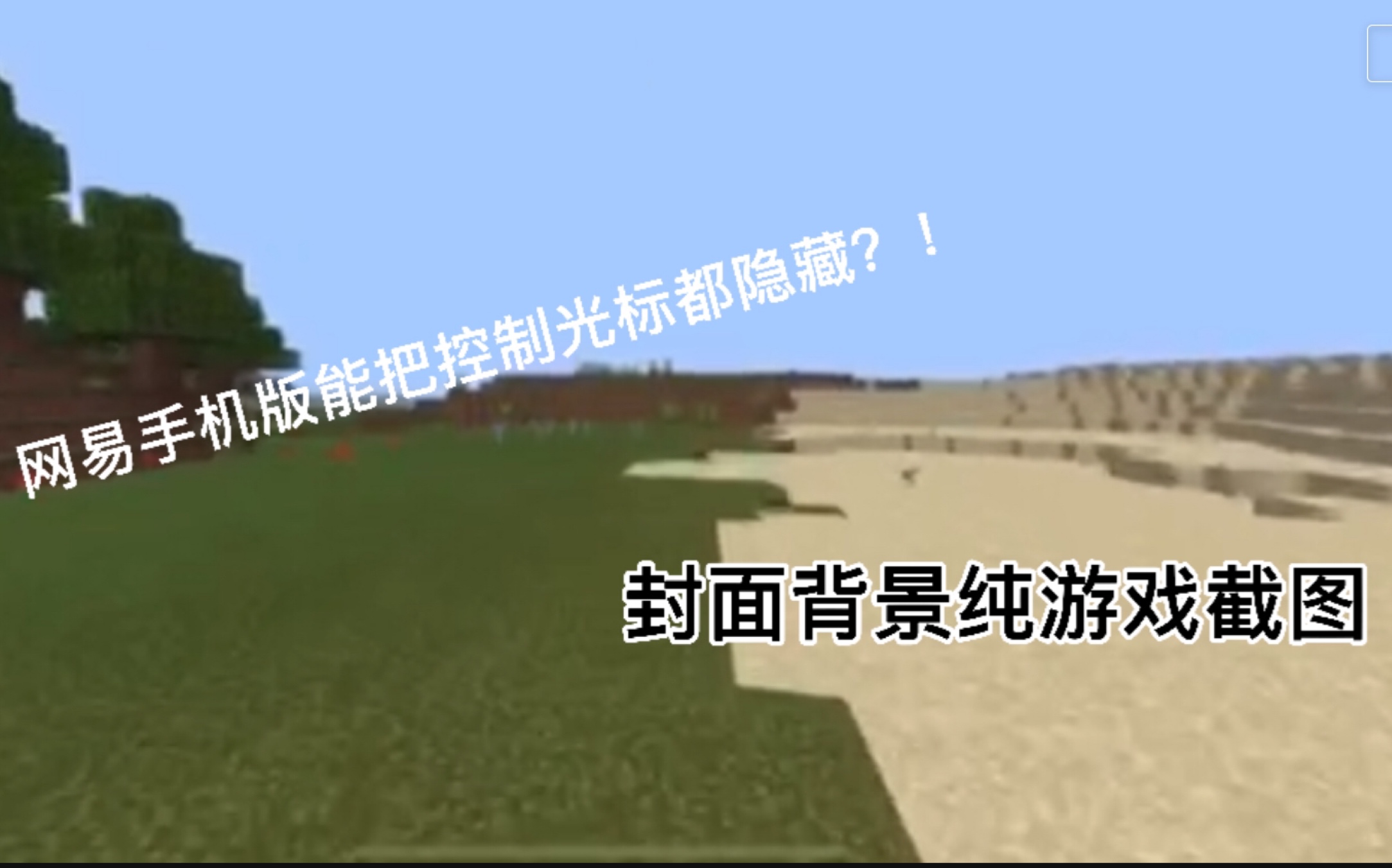 我用我的世界网易版做出了电脑版的屏幕!