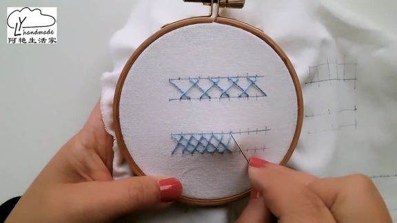 刺绣针法:人字绣,你一定听说过的常用针法