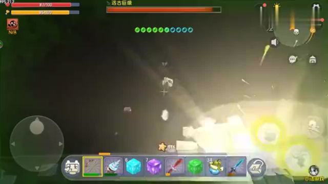 迷你世界:远古巨人太强大,小浩跪地求饶!