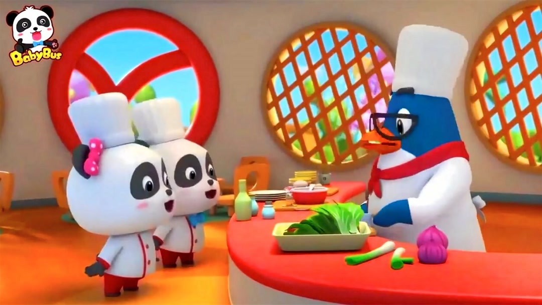 宝宝巴士动画第1季:奇奇妙妙小厨师,给大家拉面条吃!