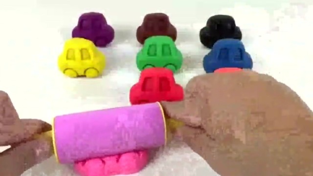 彩泥小汽车模具制作可爱动物模型