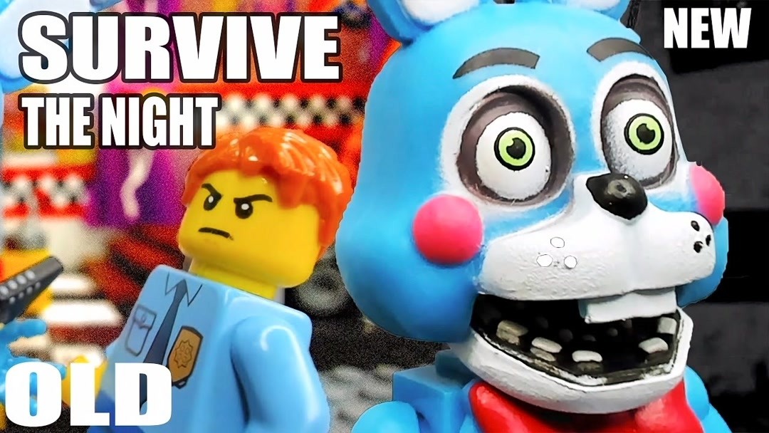 乐高定格动画片:恐怖玩具熊新版老版动画对比