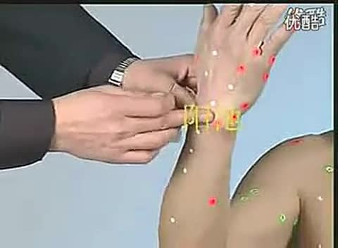 人体经络手少阳三焦经的穴位取穴真人讲解