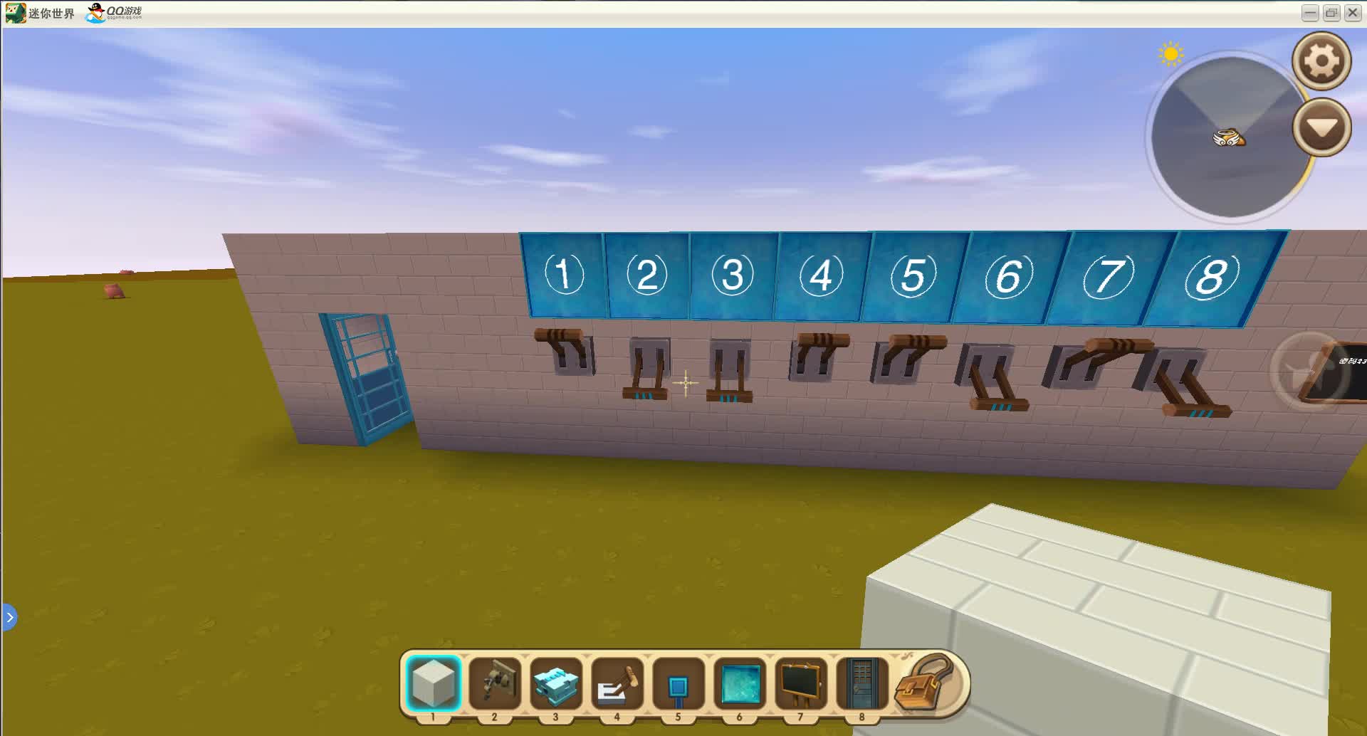 【冰瞳】迷你世界简单的密码门