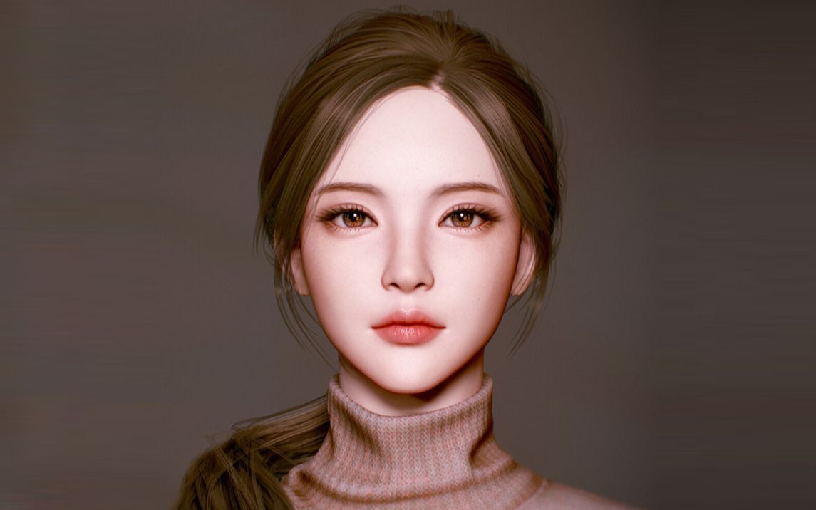 【Maya人物建模】超详细写实女性人物头部、五官模型布线讲解、...