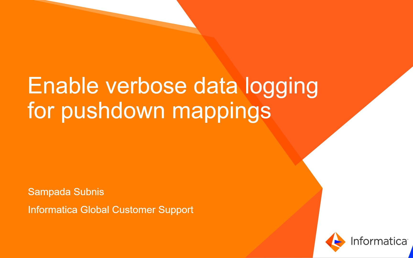 如何为下推映射启用详细数据日志记录