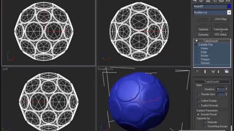 韩老师3DSMAX系列教程之足球建模教程。