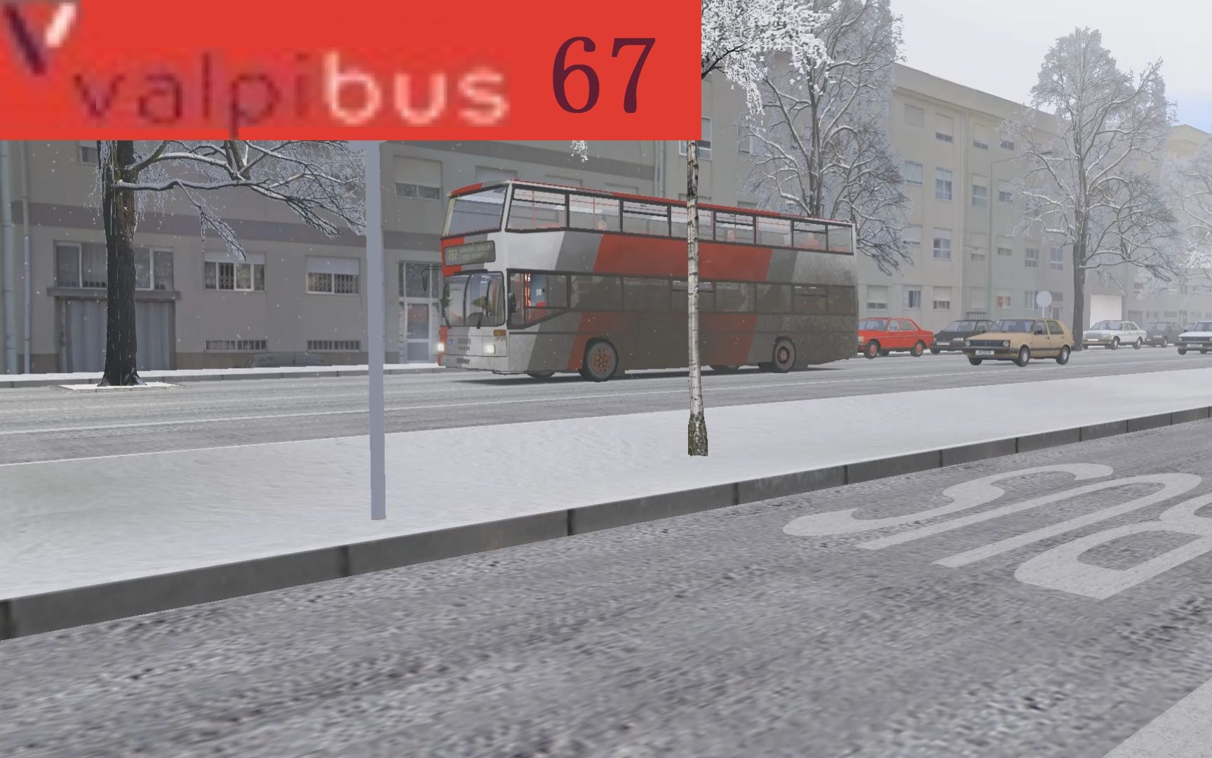 【OMSI2——Grande Porto 2021】67 Trindade→Presa【雪天又快又...