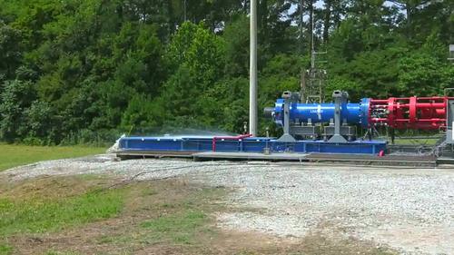 小型火箭助推器测试,喷力可不小