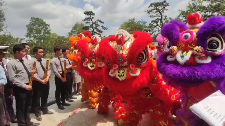 #醒狮表演 #民俗文化 #见者好运 #开业大吉 #传承文化