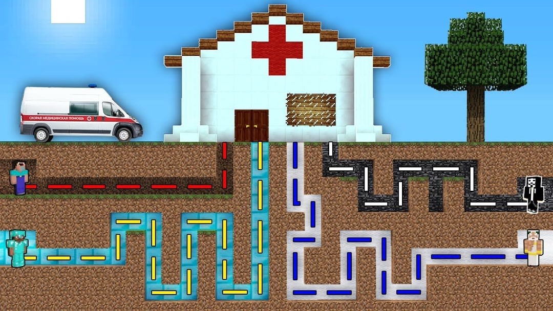 我的世界动画:迷宫医院挑战