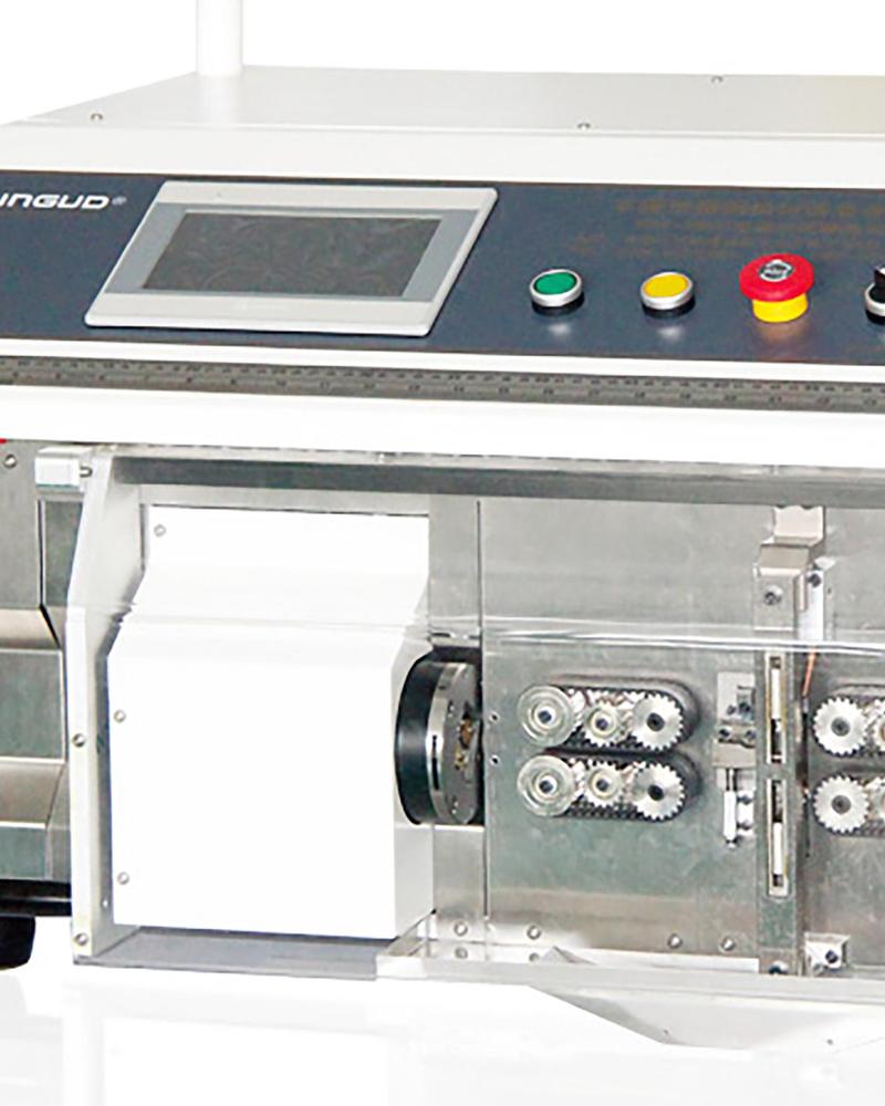 全自动同轴电缆剥线机裁线剥皮视频