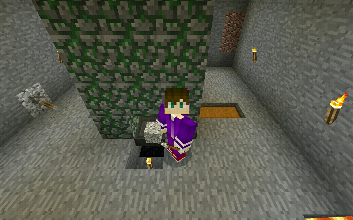 《紫昀我的世界pe原版生存日记》ep5小白笼改造