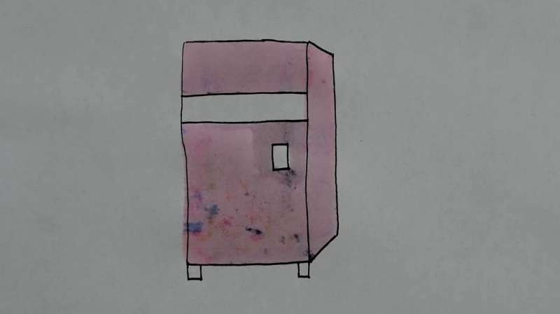 数字简笔画,用数字7画出卡通冰箱,小朋友一看就会