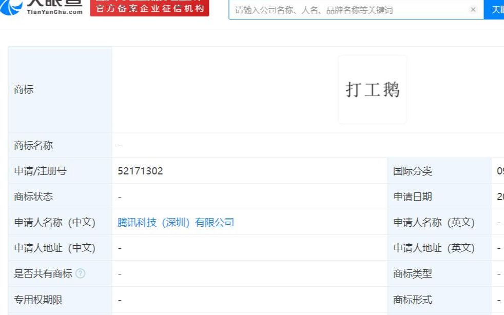 腾讯申请打工鹅商标,打工人,打工鹅,你怎么看?