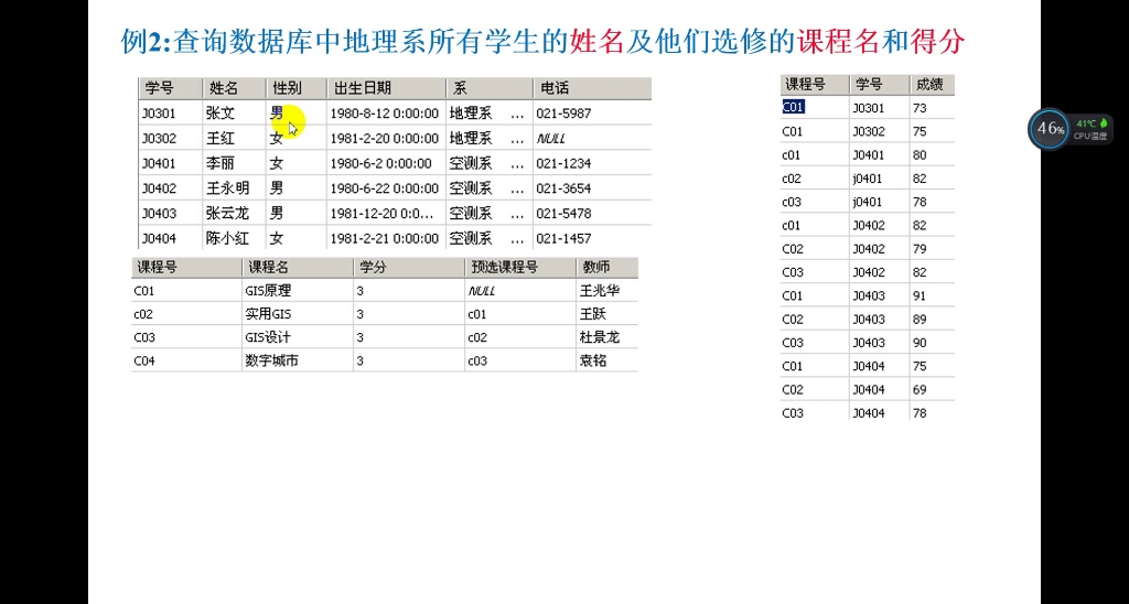 数据库管理查询管理2