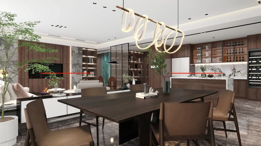 #室内装修 #室内效果图#室内设计私宅平层设计,精致的简约