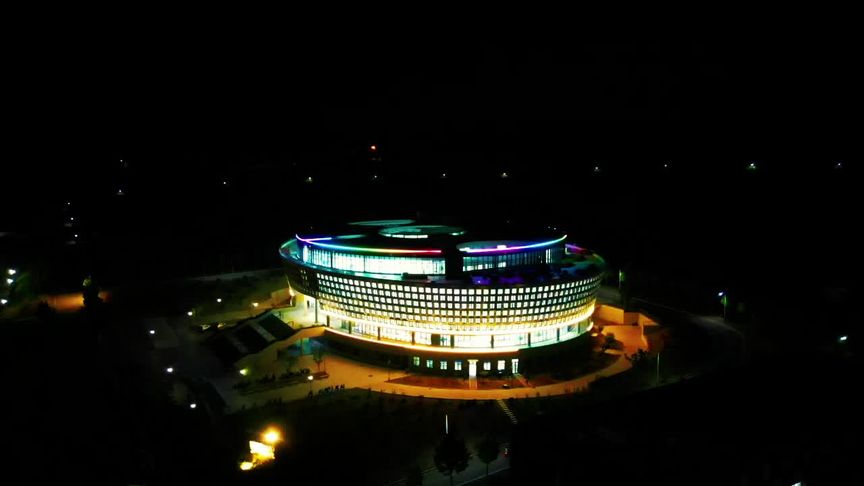 #航拍 #夜景 #哈尔滨工业大学威海校区 DJI