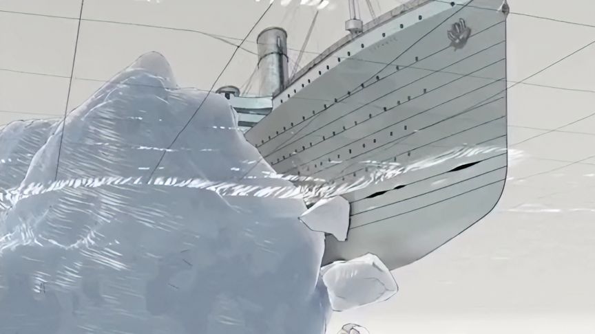 3D动画演示泰坦尼克号沉没过程,非常悲惨的海难