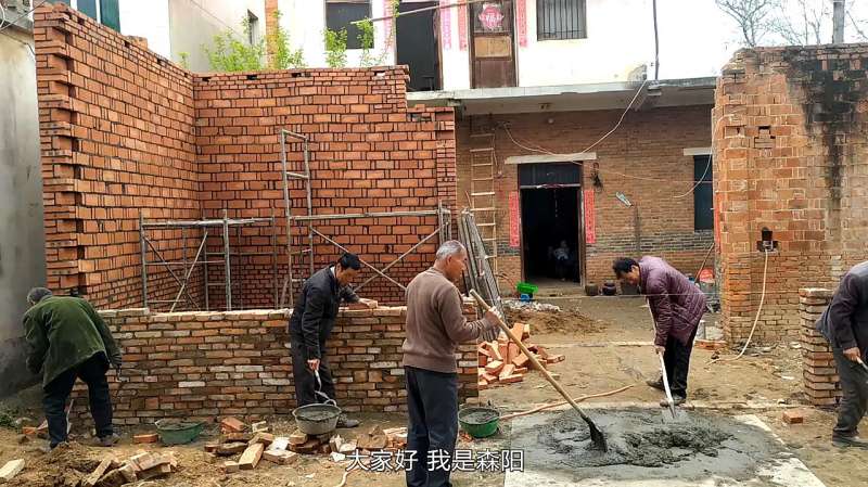 农村旧房改造,30多年老师傅砌墙垒墙方法,6种砌法你见过几种?