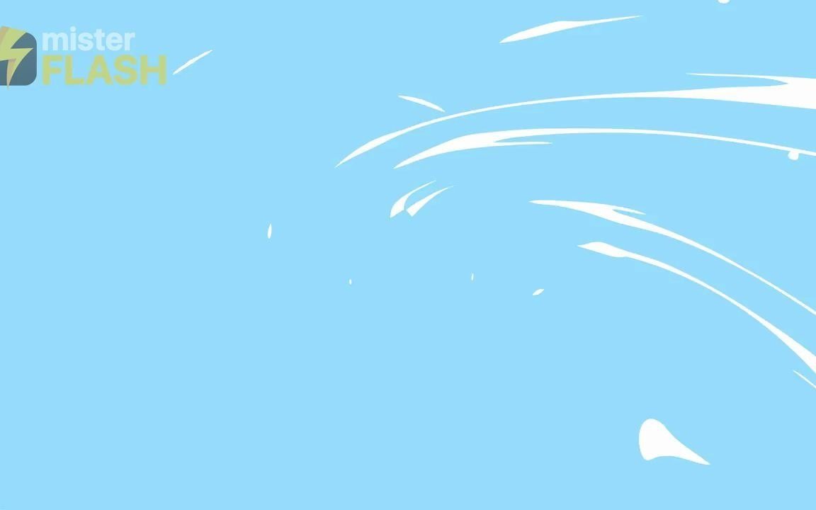 手绘液体过渡效果卡通动画AE模板