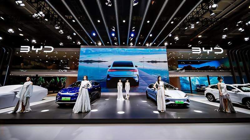 比亚迪2022款唐EV、海豹闪耀登场长春车展