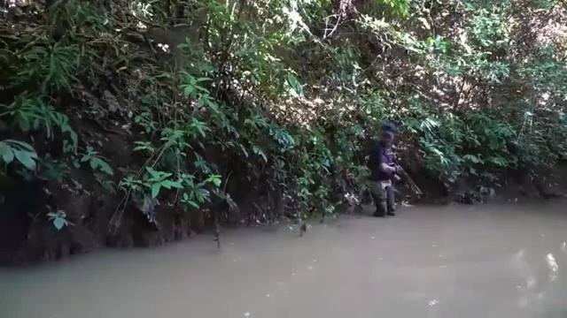 大神用实木自制强大的弓弩,堪称捕鱼神器!