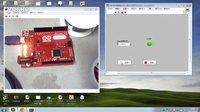 LabVIEW与Arduino Leonard的串口通讯控制LED灯的实物演示