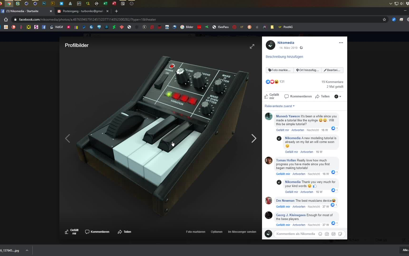 【C4D教程】有趣的按键建模-共两部分