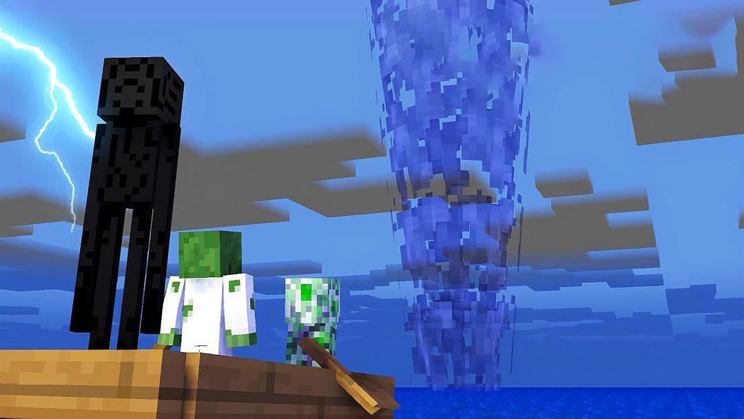 怪物学校《三傻历险记》:怪物们海上漂流,却遇上海啸龙卷风