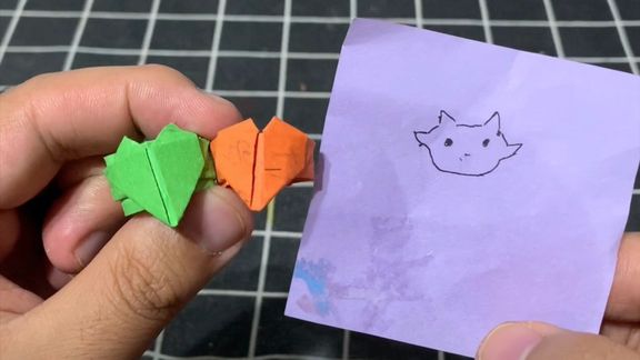 心形的戒指折纸,520折一个送给朋友,太有意义了