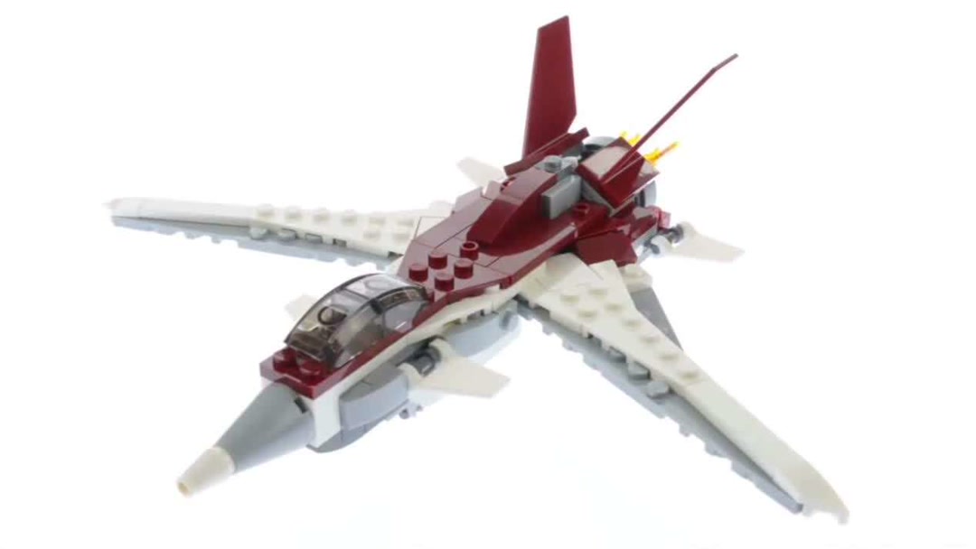 乐高未来飞行器之飞机模式的积木组装演示儿童益智玩具