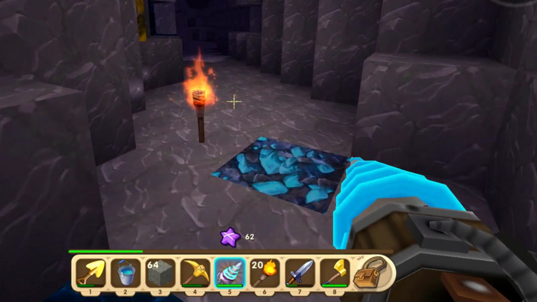 迷你世界高级冒险 终于挖到四颗钻石