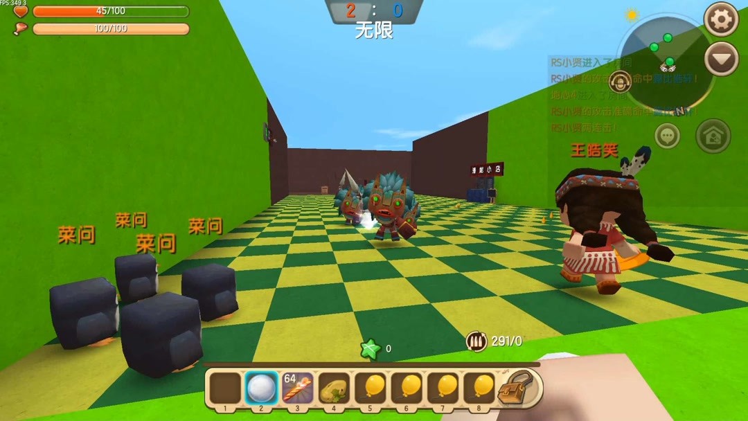 迷你世界 植物大战僵尸 僵尸不打对面,专门打我