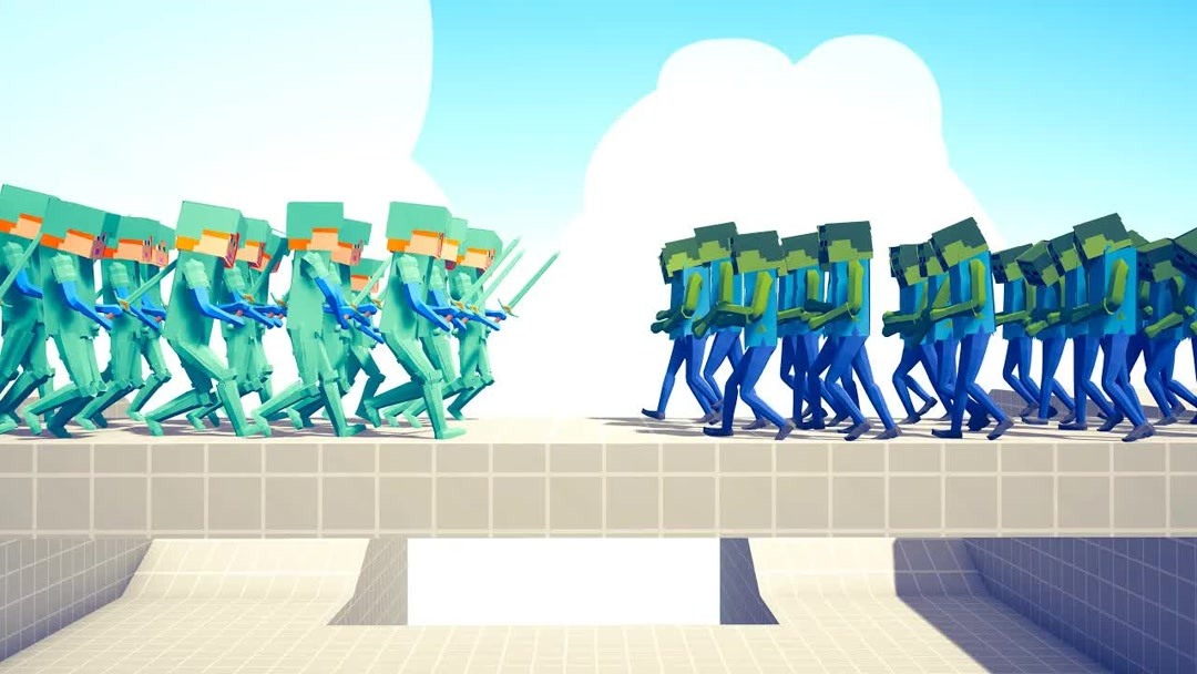 全面战争模拟器:搞笑模组,50v50我的世界MC人物对战锦标赛!